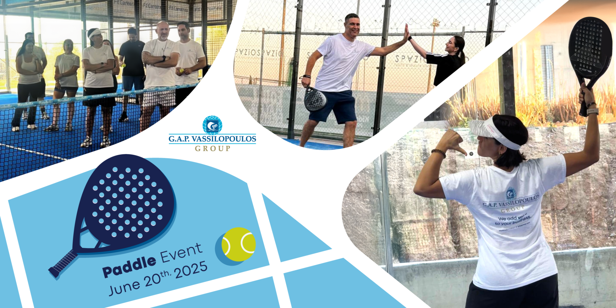 Game. Set. Team Spirit. Our padel event in Nicosia - G.A.P Vassilopoulos Group | CY